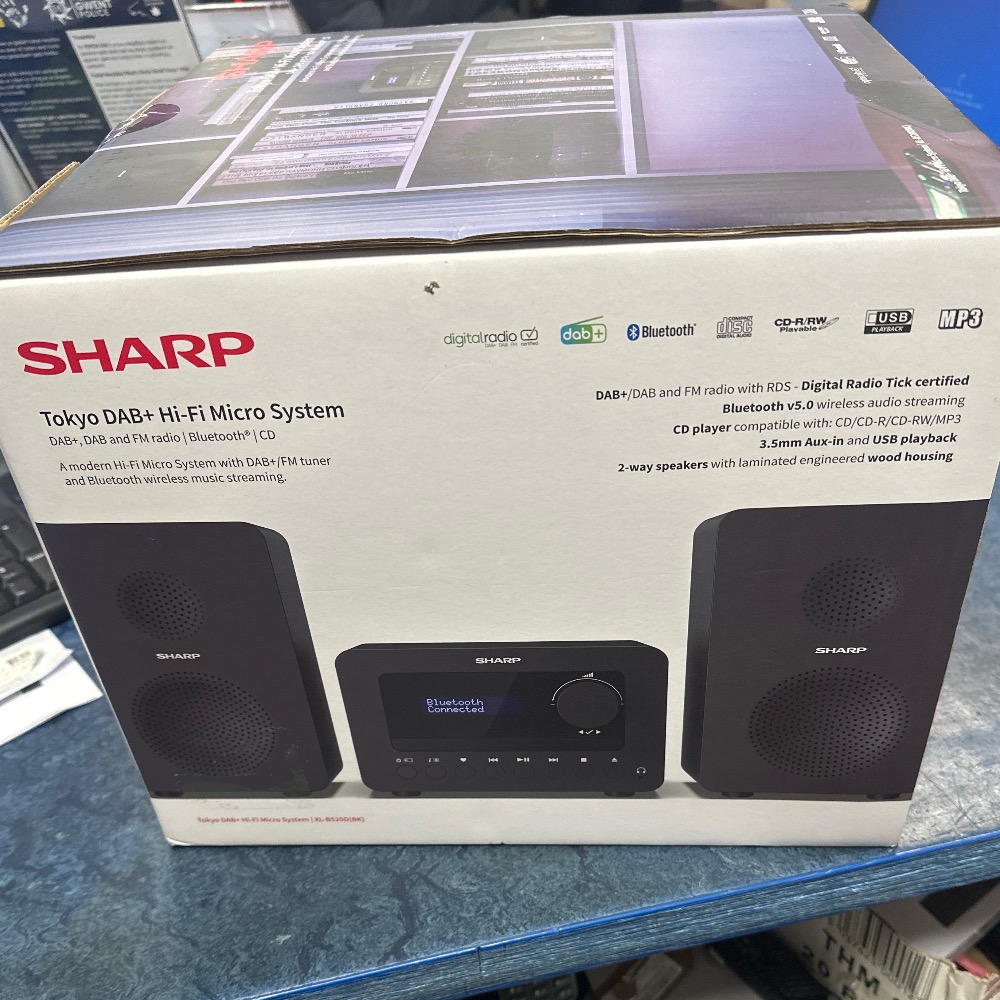 New Sharp sharp tokyo dab+ hi fi micro system - Own4Less